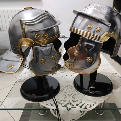 Antique Armor Troy Achilles Helmet Medieval Knight Crusader Greek ...