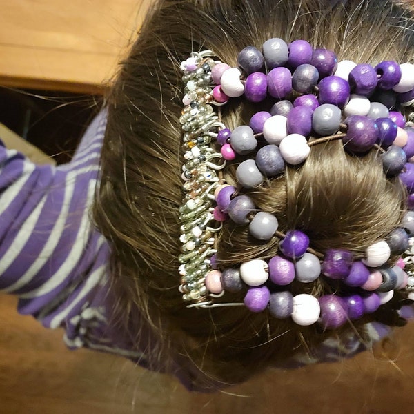 Pretty Butterfly Hair Clips on 9 Prong Interlocking Combs Great for All ...