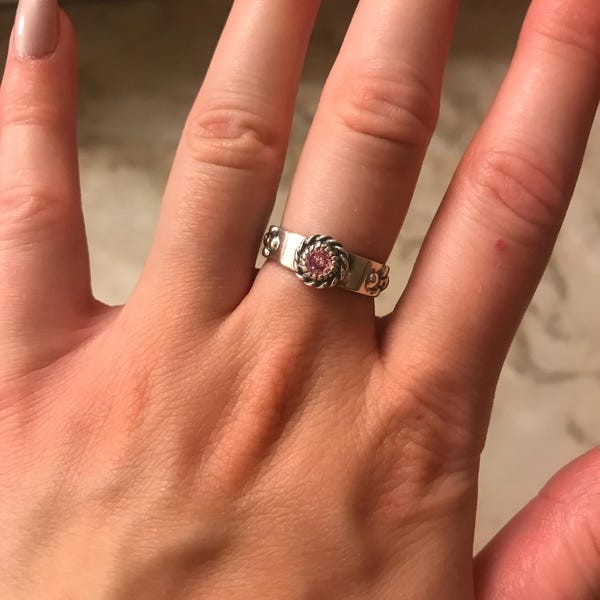 Howl and Sophie Ring Set in Sterling Silver With Genuine Faceted ...