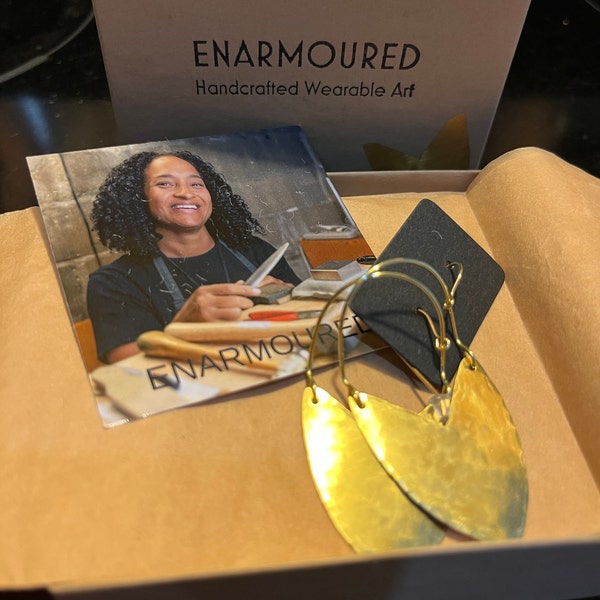 Earring Silver - Tulip Shield Large - Statement Earrings - Wearable Art ...