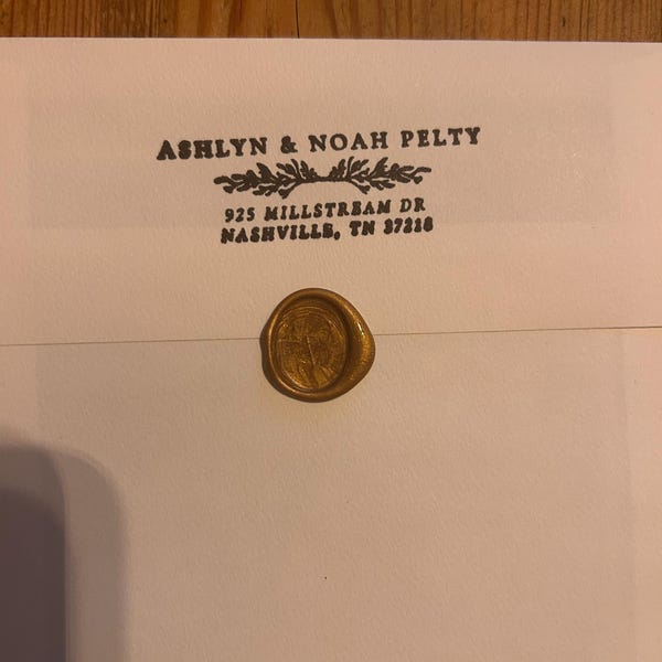 Elegant Return Address Stamp Wedding Stamp Save the Date Self Ink ...