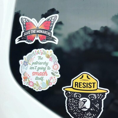 Bear Resist Vinyl Sticker - Etsy