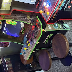 The Simpsons Arcade1up Arcade 1up 5 Piece Front Decal Sticker Set blue ...