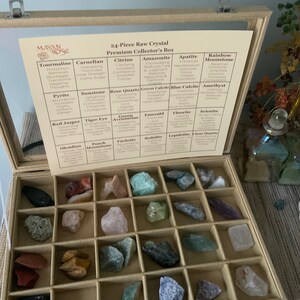 Raw Crystal Collectors Box Crystal Kit Crystal Gift Set Meditation ...