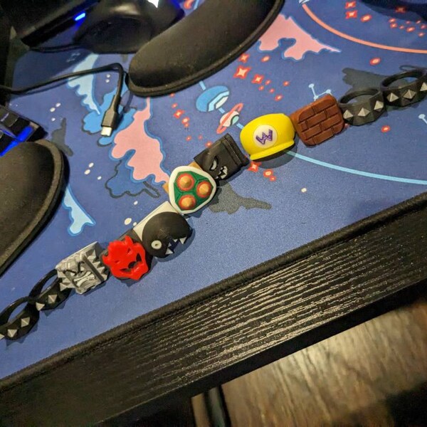 Super Mario Bros and Bowser Fan Art Rings - Etsy