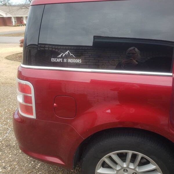 Escape the Indoors Vinyl Decal - Mountain Laptop Stickers, Pacific ...