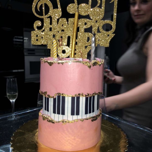 Piano Keys Edible Icing Cake Ribbon / Side Strips - Etsy