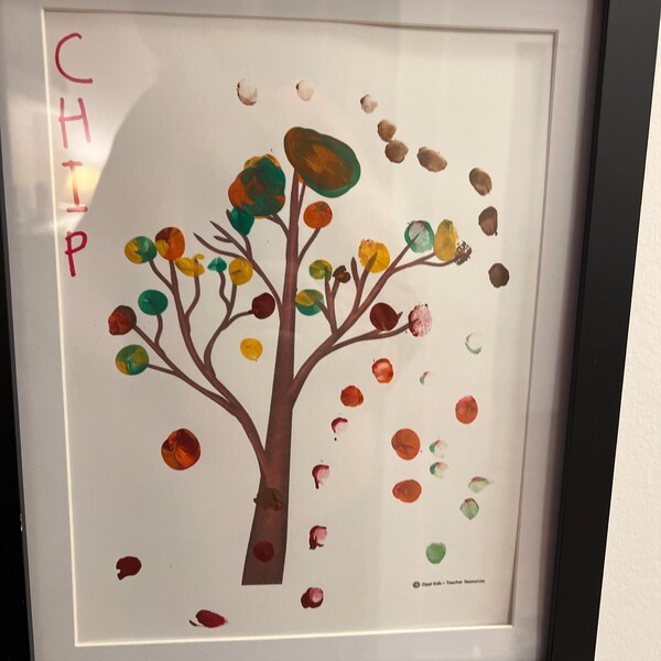 PRINTABLE Fall Leaves Handprint Art, Thanksgiving Thumbprint Craft ...