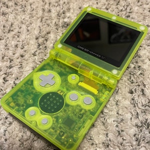Gameboy Advance SP Transparent Green With Clear Green Button | Etsy
