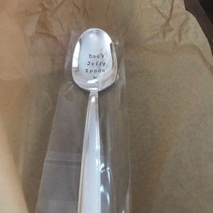 Custom Vintage Hand Stamped Spoon, PB&J, My Jelly Spoon, Personalized ...