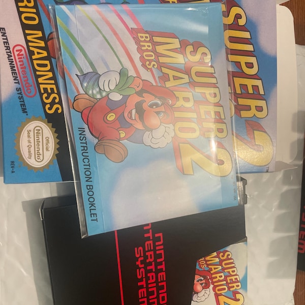 Super Mario Brothers 2 | NTSC | Nintendo | NES | En | Reproduction Box ...