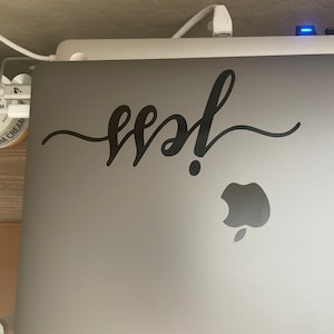 Laptop Stickers Laptop Decal Computer Decal Name Laptop Decal Laptop ...