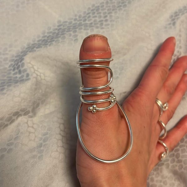 Finger Splint Ring, EDS Splint Ring, Ehlers Danlos Swan Neck Splint ...