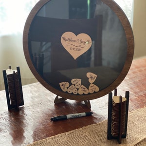 Drop Box Wedding Guestbook Family Initial Wedding Guest Book ...