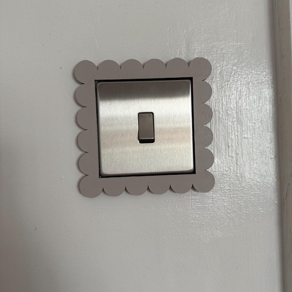 DIY Decorative Light Switch Surround 6mm MDF Scallop Petal Flower - Etsy UK
