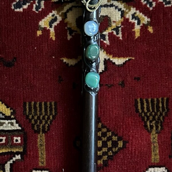 Custom Crystal Magic Wands, Handmade Moon and Stars Wands, Natural ...