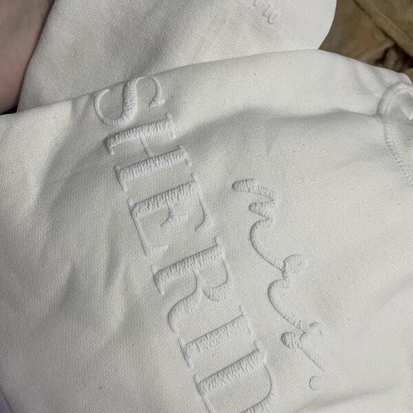 Custom EMBOSSED Engagement Gift for Future Mrs Sweatshirt New Mrs ...