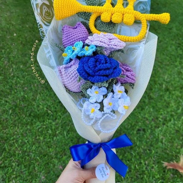 Trumpet Crochet Pattern, Amigurumi Trumpet Crochet Pattern, Trumpet ...