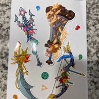 Totk Zelda Art Nouveau Waterproof Vinyl Sticker the Legend of Zelda ...