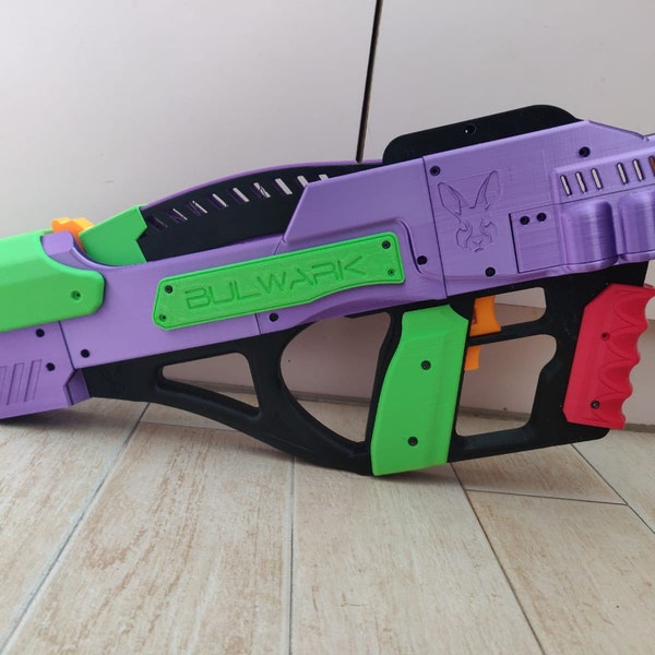 Bulwark Nerf Blaster Full Auto 'bullpup' Top Loading digital STL ...