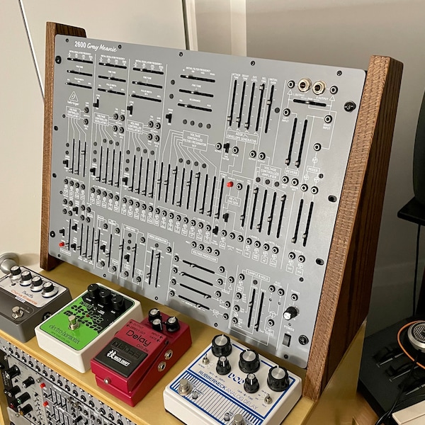 Behringer 2600 Stand / 8u Desktop Synth Rack / Solid Oak Stand for ...