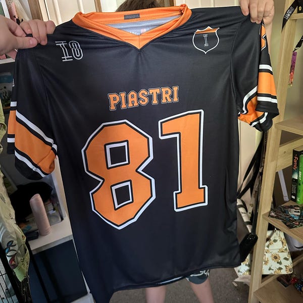 Lando Norris Mclaren F1 Football Jersey, F1 Clothing, Mclaren F1 Tshirt ...