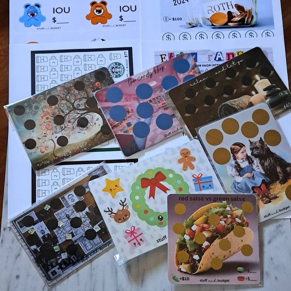 8 IOU Slips Variety Bundle Digital Download Super Cute - Etsy