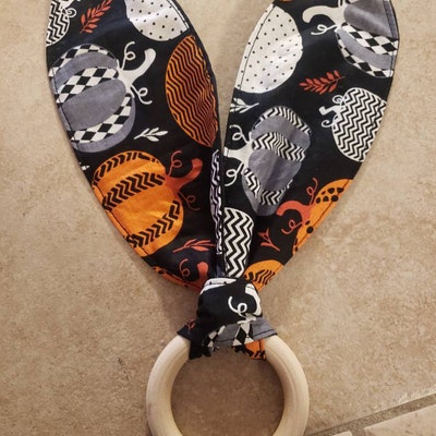 Bunny Ear Teether PDF Sewing Pattern Baby Toy Wooden Teether Ring ...