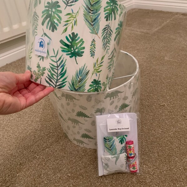 Fern Lamp Shade Table Lamp, Botanical Nursery Decor Leaves, Leaf ...