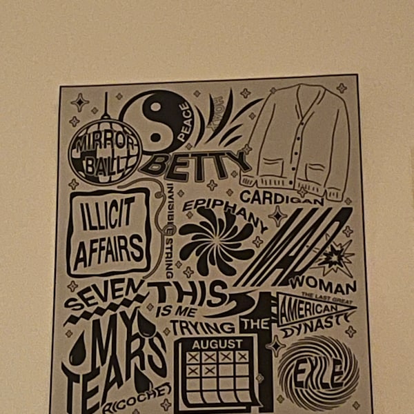 Digital Call Me If You Get Lost Poster Album Tracklist CMIYGL - Etsy