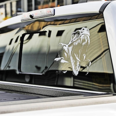 Raptor Velociraptor Pick up Side Rear Window Bed Hood Door Graphic ...