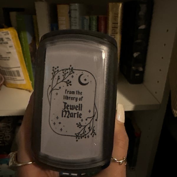 Custom Moon Embosser Book Stamp | Personalized Ex Libris | Wood and ...