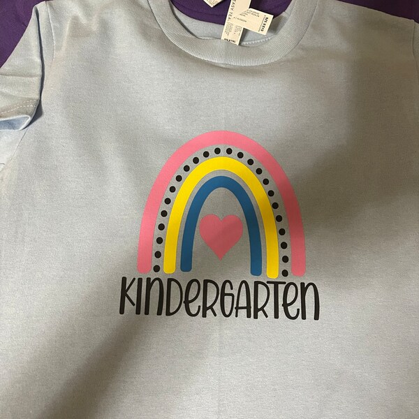 Kindergarten Rainbow SVG, Kindergarten SVG, School Shirt SVG, Digital ...