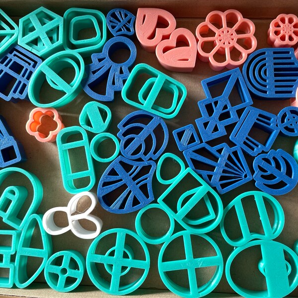 Set of 4 Mermaid Tail Clay Cutter | Polymer Clay Embossing Tool | Siren ...