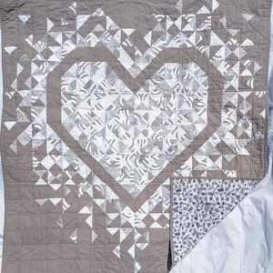 WOOD Exploding Heart Kit wood Puzzle, DIY Barn Quilt, Wooden Quilt ...