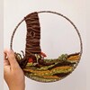 Small Silver Birch Woven Tree Hoop // Tapestry Wall Hanging / Circular ...