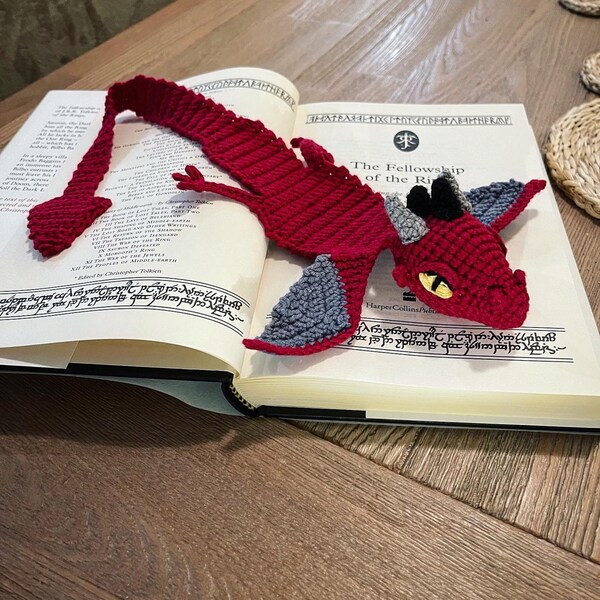 Dragon Bookmark Crochet Pattern | Amigurumi PDF Pattern - Etsy