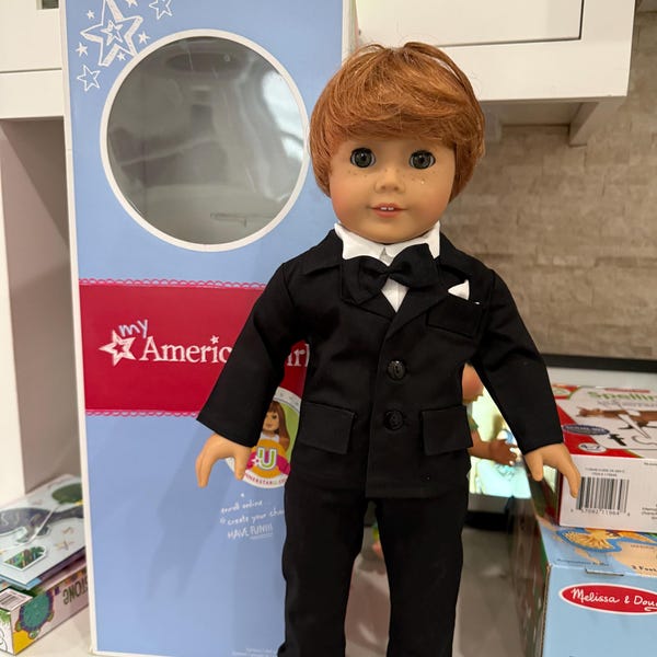 Tuxedo - 5 Piece Tuxedo Set for 18 Inch Dolls - Jacket, Pants, Belt ...