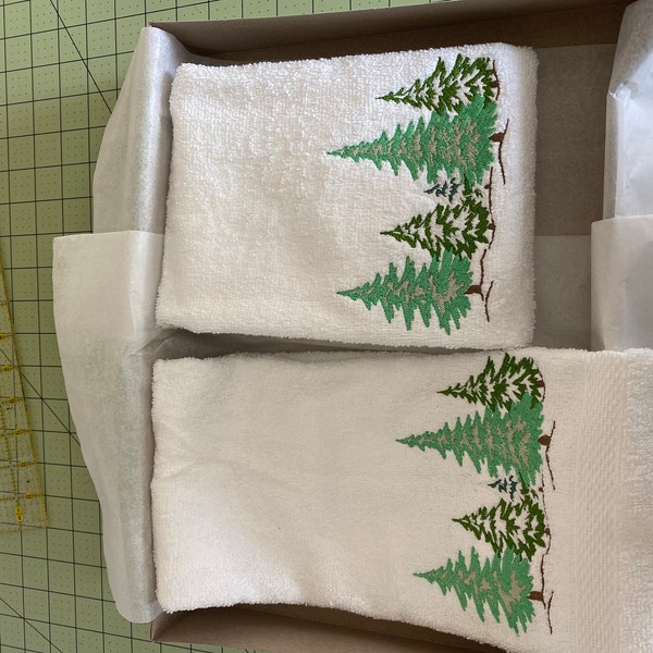 Forest Fir Trees Embroidery Design. Machine Embroidery Pattern. Nature ...