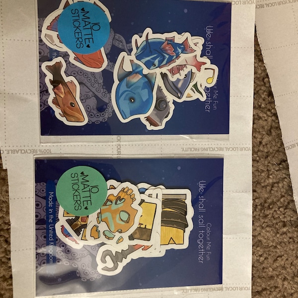 Sea of Thieves Sticker Set - Sea of Thieves Skull - Pirate Sticker - Etsy