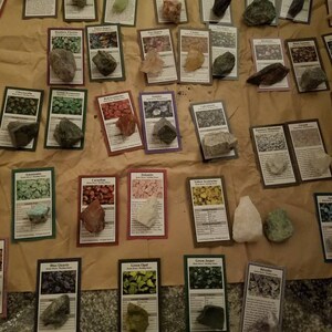 50 Different Rough Stones With Identification Cards the Best | Etsy