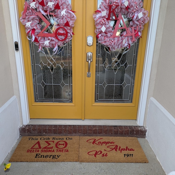 Omega Psi Phi Doormat, 1911 Paraphernalia, Fraternity Door Mat, Omega ...
