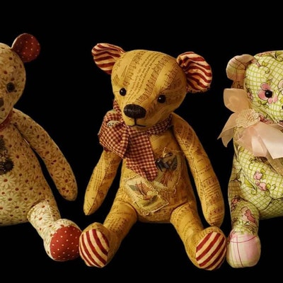 Memory Bear Pattern, Keepsake Bear, Memory Bear, Memorial Bear, Bear ...