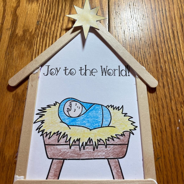 Christian Christmas Kids Craft Sunday School Handprint Art Nativity 6 ...