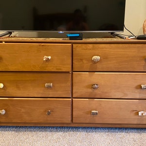 Knobs Stone Knobs Cabinet Knobs White Glass Sand Dollar - Etsy