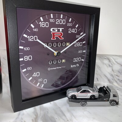 Vintage JDM Nissan Skyline R32 GT-R Speedometer Wall/shelf Clock - Etsy UK
