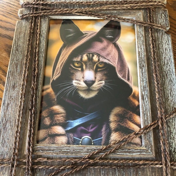 Vintage Style Rustic Looking Wood Picture Frames for Table Top or Wall ...