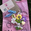 Crochet Mini Bouquet Keychain, Mini Flowers, Crochet Flowers, Cute ...