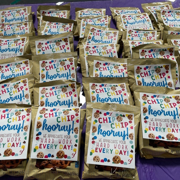 Teacher Appreciation Cookie 8x10 Print Sign, Chip Chip Hooray Baked ...