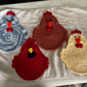 Crochet Pattern for the Swanky Chicken Trivet Potholder PDF - Etsy